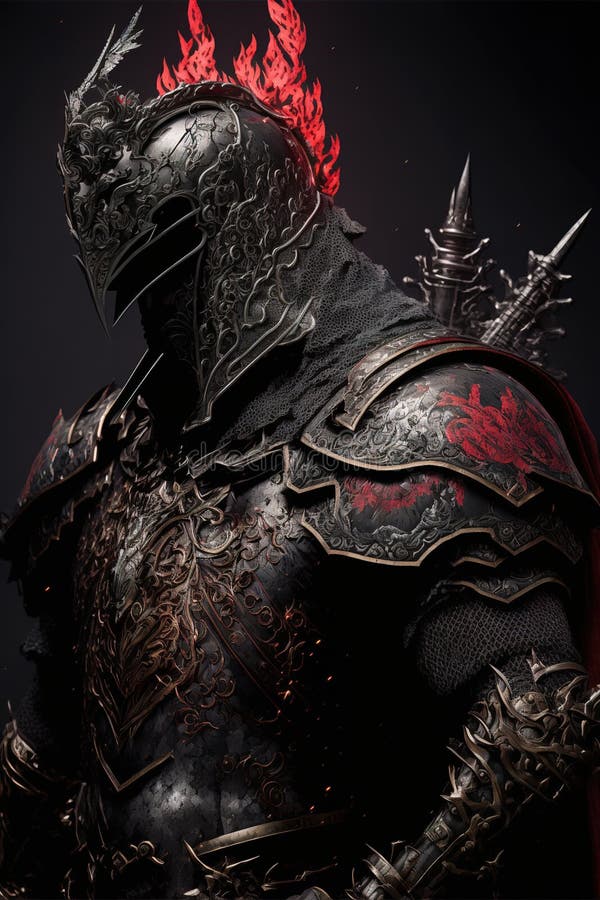 Dark Knight - Fantasy Digital Illustration Stock Illustration ...