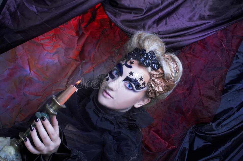 Dark Lady. stock photo. Image of horror, gothic, dark - 37687780