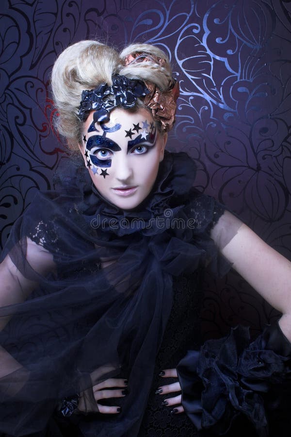 Dark Lady. stock photo. Image of hell, fantasy, horror - 37688058