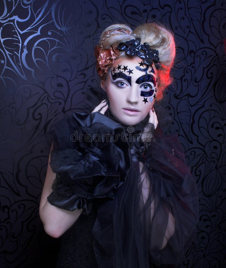 Dark Lady. stock photo. Image of female, black, beautiful - 37123992