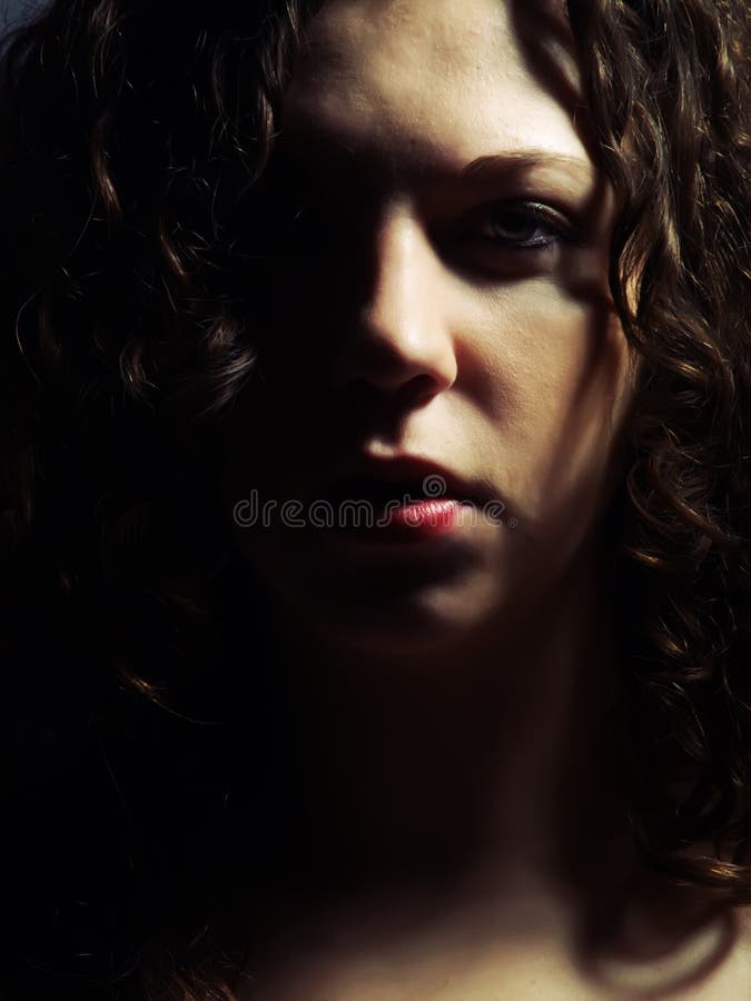 Frown stock image. Image of diabolic, light, face, frown - 5038709