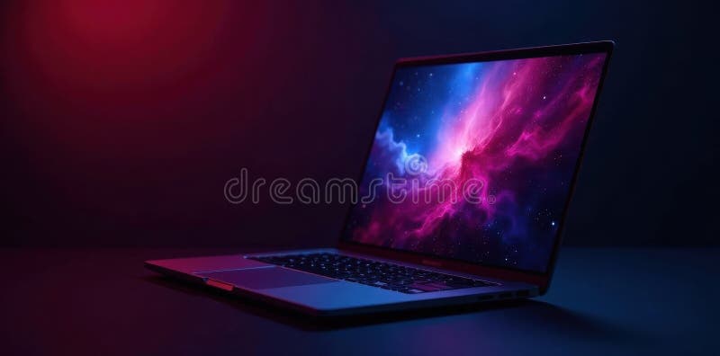 Dark Laptop Silhouette Sharp Edges Powerful Feel Contrast Device ...