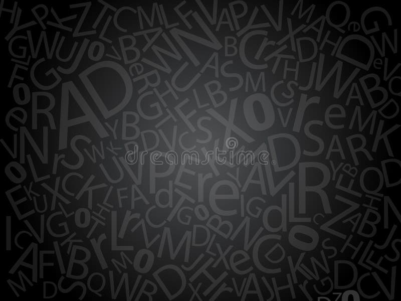 Dark letters stock vector. Illustration of card, decoration - 25080202