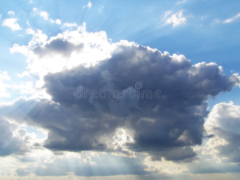 Dark and Light Clouds in the Sky Stock Photo - Image of cloudy ...