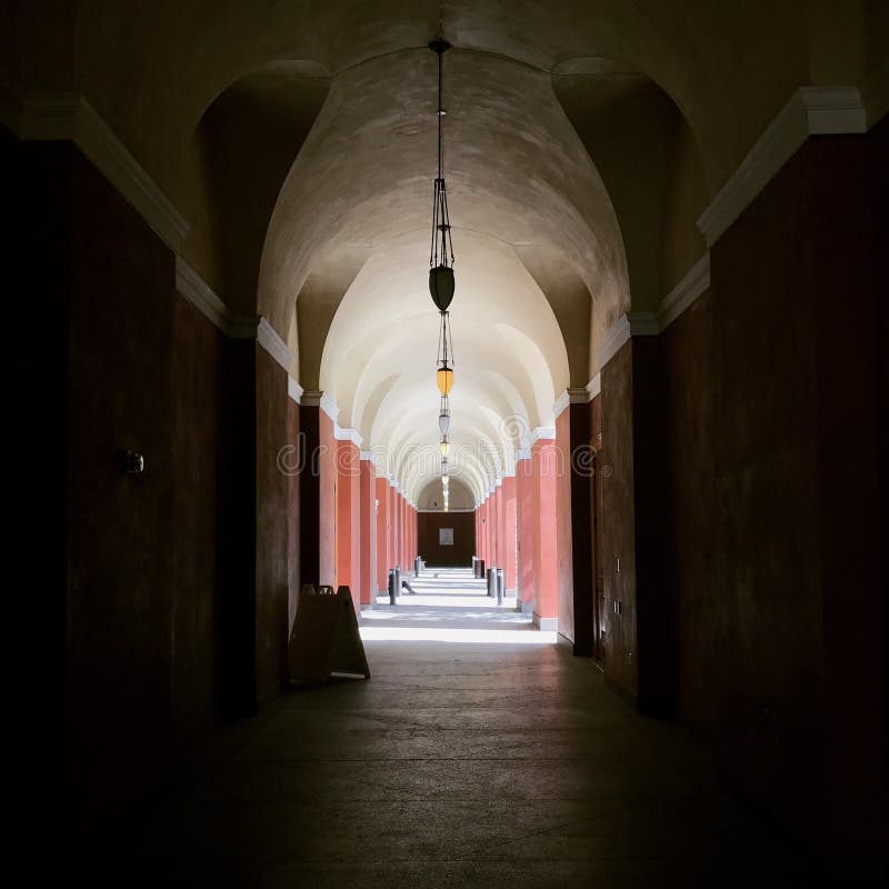 Dark and light corridor stock photo. Image of corridor - 91333396