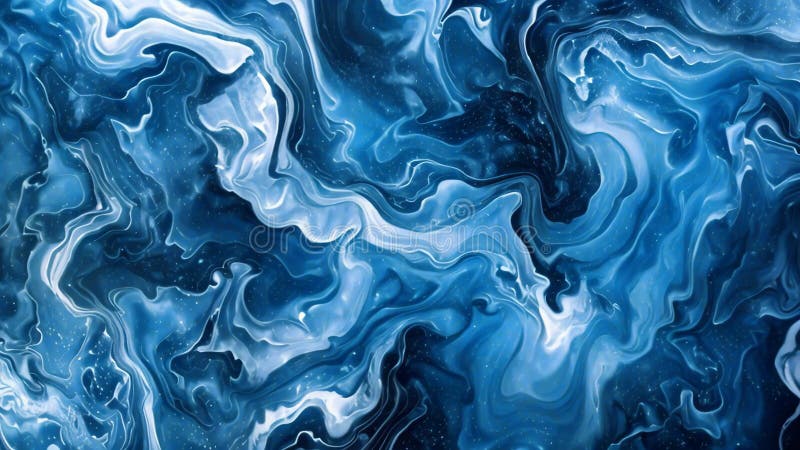 Dark and Light Marble Swirls Create a Striking Pattern Resembling Storm ...
