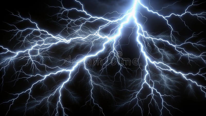 Dark Lightning Dangerous Lightning Dark Sky Strong and Powerful Storms Stock Image ...