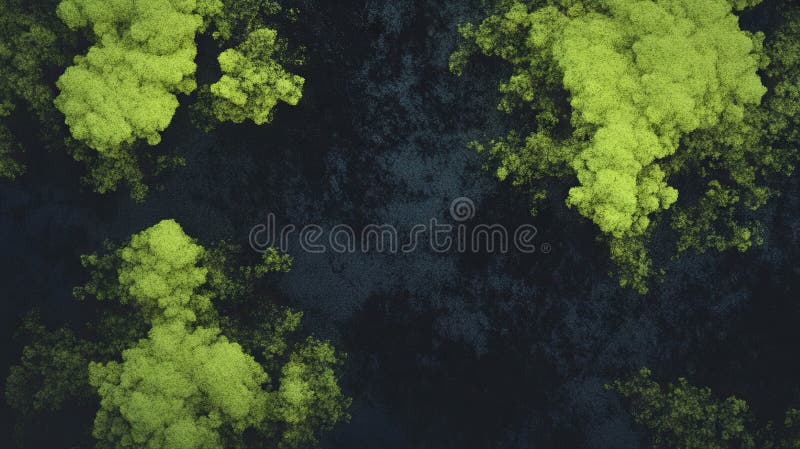 Dark Lime Green Moss on Textured Grey Surface - Nature Pattern for ...