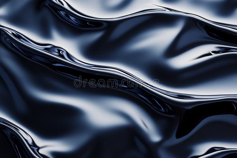 Dark Liquid Ripples and Flowing Reflections Abstract Art Hypnotic ...