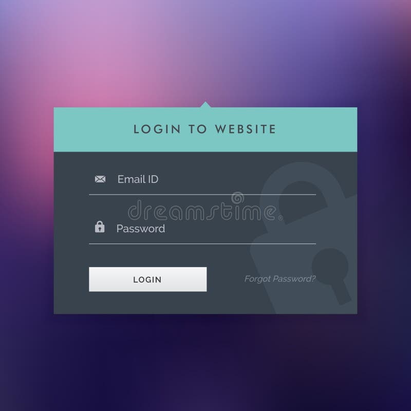 Dark-web-ui-login-signup-form Copy Stock Vector - Illustration of ...