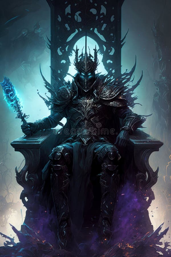 Evil King On Throne Drawing