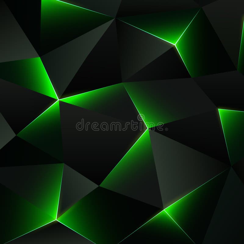 Dark Low Poly Background. Abstract Geometric Backdrop with Triangle ...