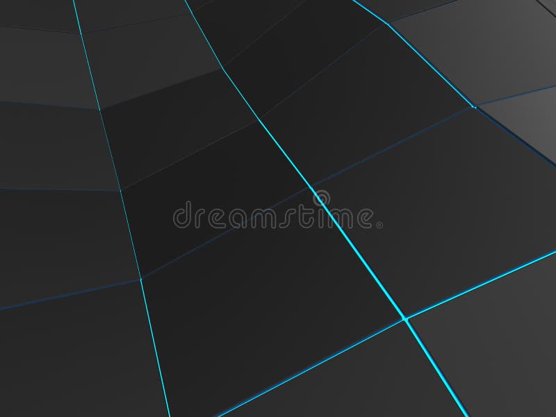 Dark Low Poly Background with Blue Borders Stock Illustration ...