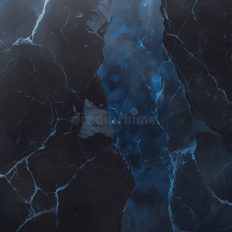 Dark Marble Texture with Blue Veins – Abstract Stone Background Stock ...