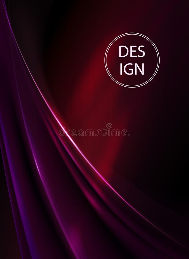 Dark Maroon Composition Drawn As a Matter with the Presence of Fine ...