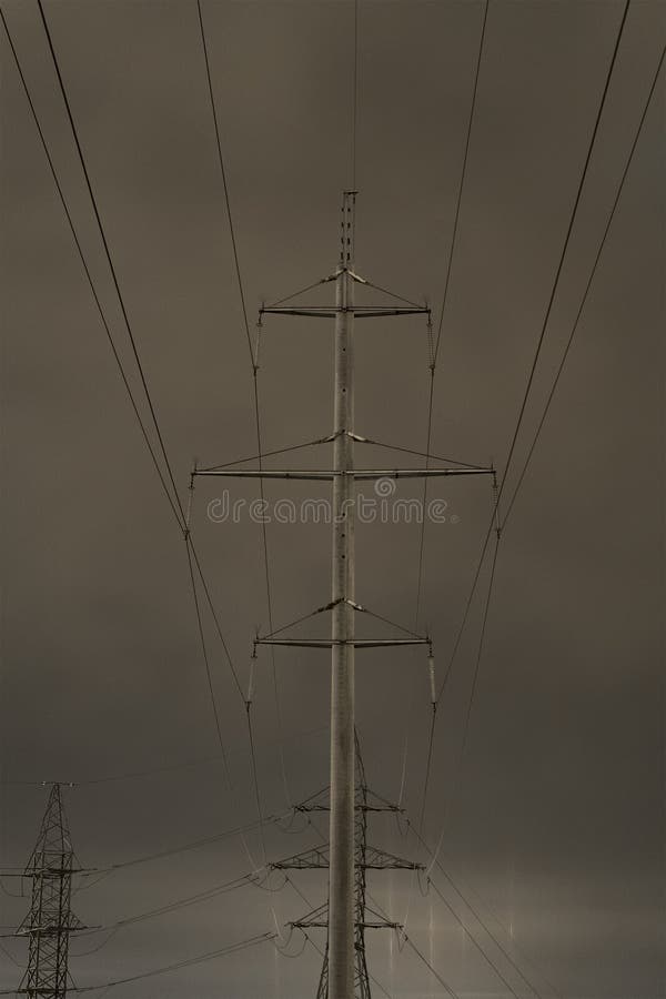 Dark mast stock image. Image of darkness, voltage, power - 66314717