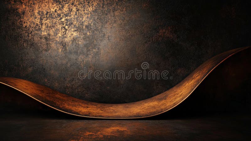 A Dark Matte Bronze Background with a Rich, Velvety Texture. the Middle ...
