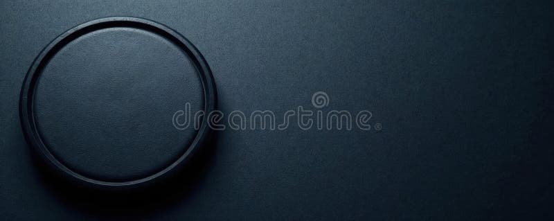 Dark Matte Surface, Shadowed Metallic Circle, Subtle Gradient, Metallic ...