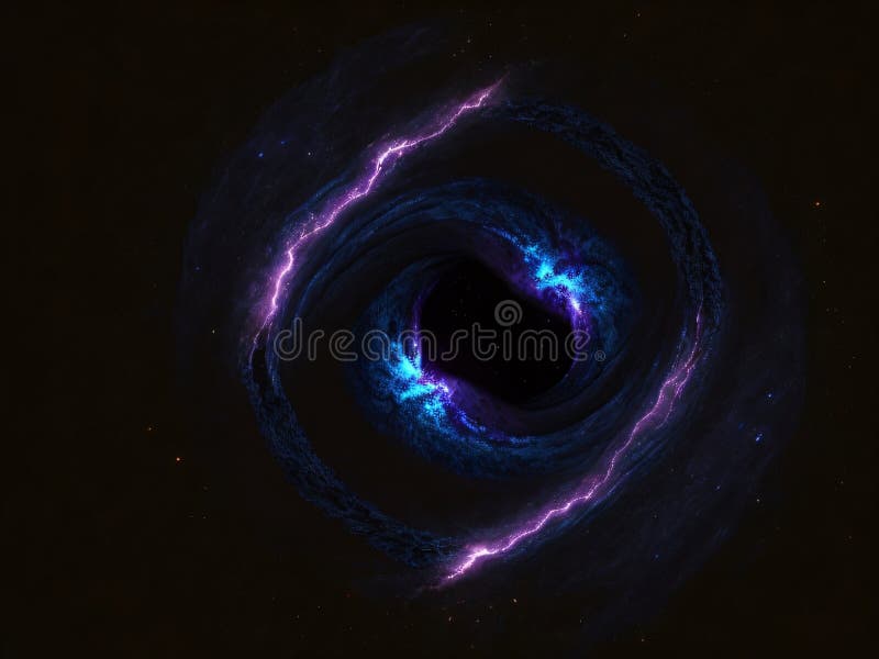 Dark Matter. Mysterious Illustration of the Dark Matter Explosion and ...