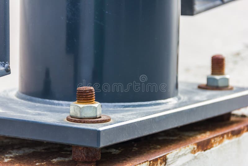 Dark metal column stock photo. Image of gray, hold, material - 52422612