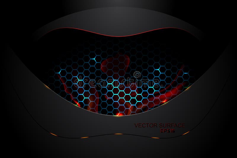 Dark Metal Surface Techno Scene Stock Vector - Illustration of style ...