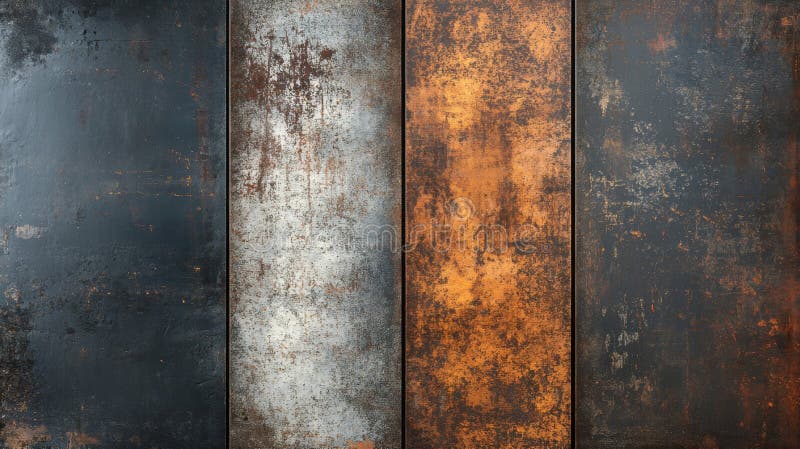 Dark Metal Texture Background with Rust and Aged Effects Stock Image ...