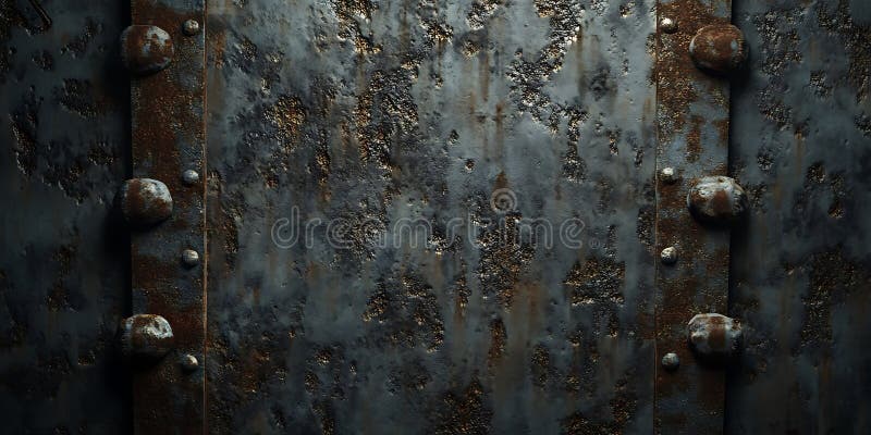Dark Metal Texture: Grunge Background Image Stock Illustration ...