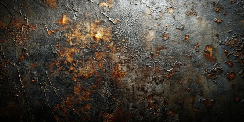 Dark Metal Texture with Rust and Scratches Background Image. Generative ...