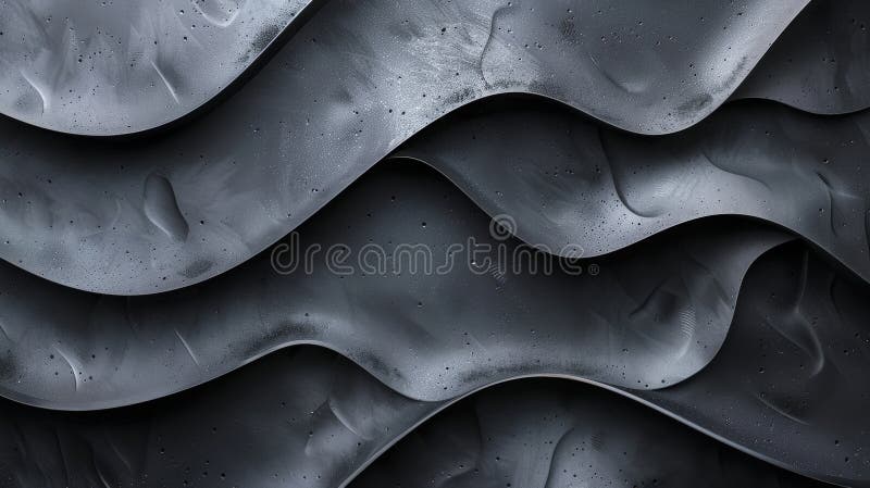 Dark Metal with a Wavy Pattern Stock Illustration - Illustration of ...