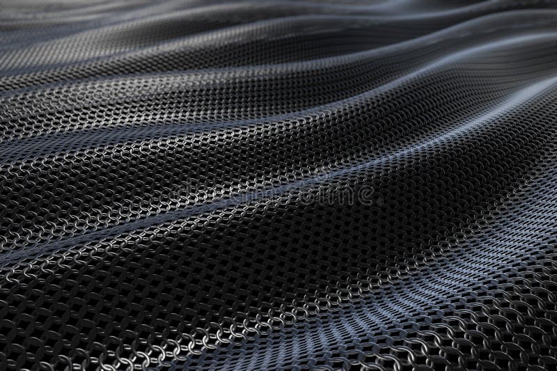 Metallic Chain Armor Abstract Geometric Background Stock Illustration ...