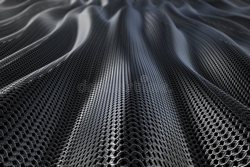 Dark Metallic Chain Armor Abstract Soft Background Stock Illustration ...