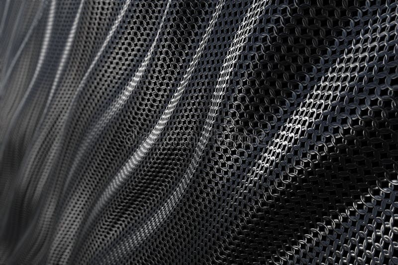 Dark Metallic Chain Armor Abstract Soft Background Stock Illustration ...