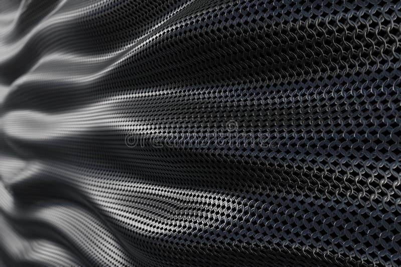 Dark Metallic Chain Armor Abstract Soft Background Stock Illustration ...