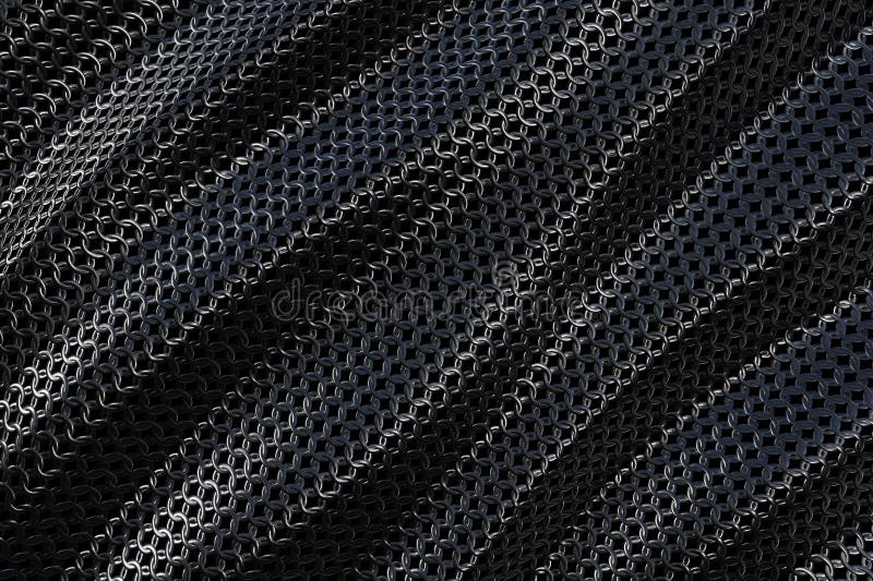 Dark Metallic Chain Armor Abstract Soft Background Stock Illustration ...
