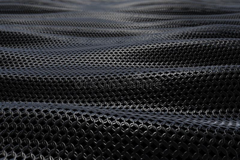 Dark Metallic Chain Armor Abstract Soft Background Stock Illustration ...