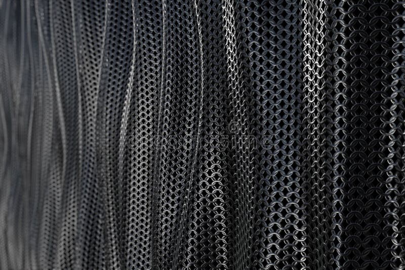 Dark Metallic Chain Armor Abstract Wave Background Stock Illustration ...