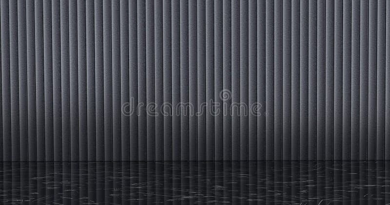Interior of Metallic Panel of Grids. Industrial Interiors. 3d Render ...