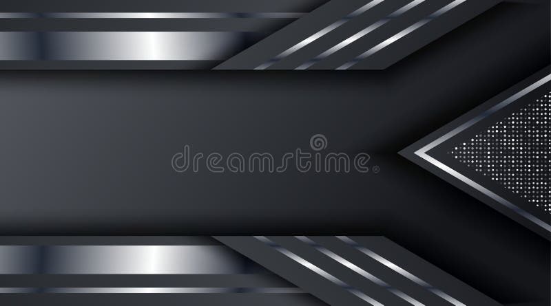Dark Metallic Silver Frame Layout Technology Corporate Business Design ...