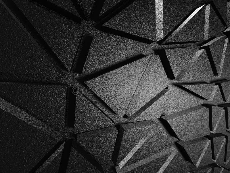 Dark Metallic Silver Triangle Pattern Industrial Background Stock ...