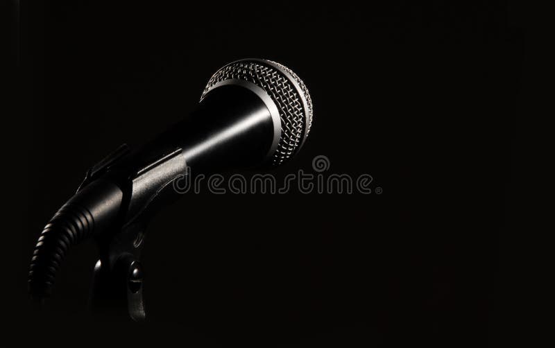 Metallic Texture Of Microphone Head Stock Image - Image of head, metal ...