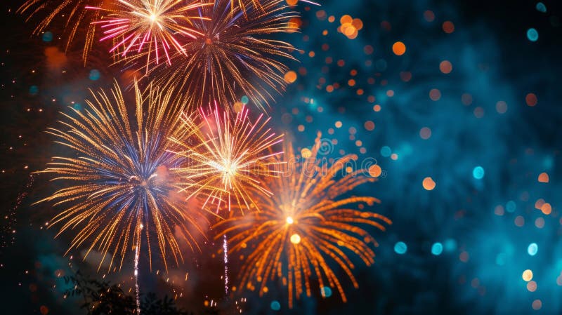 A Dark, Minimalistic Backdrop Lights Up with the Dazzling Display of ...