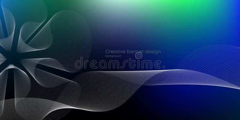 Dark Minimalistic Background with Subtle Waves. a Design Element with ...