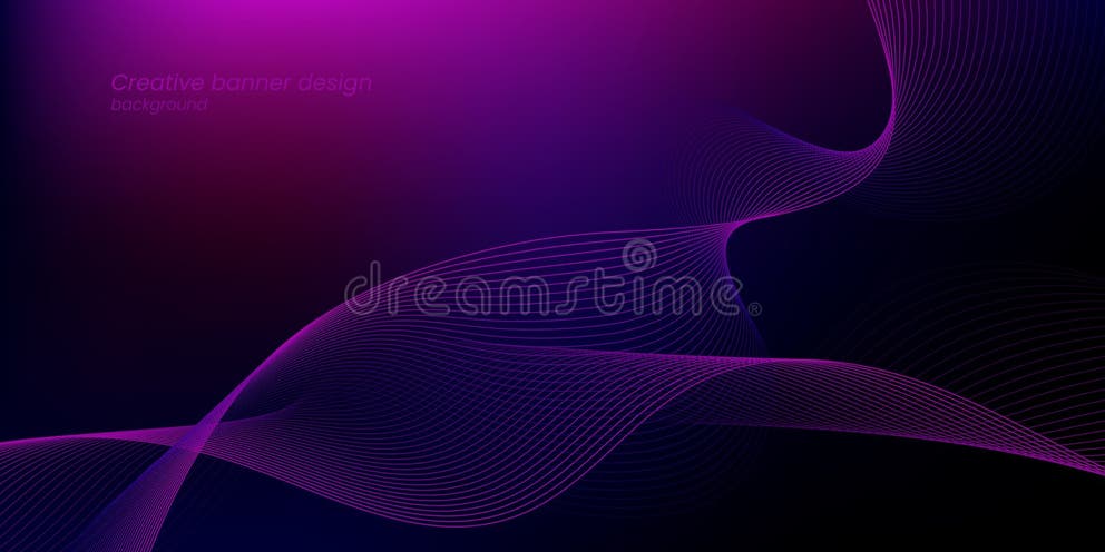 Dark Minimalistic Background with Subtle Waves. Design Element of ...