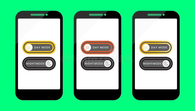 Dark Mode Icon or Day Mode. the Concept Switches To Dark or Night or ...