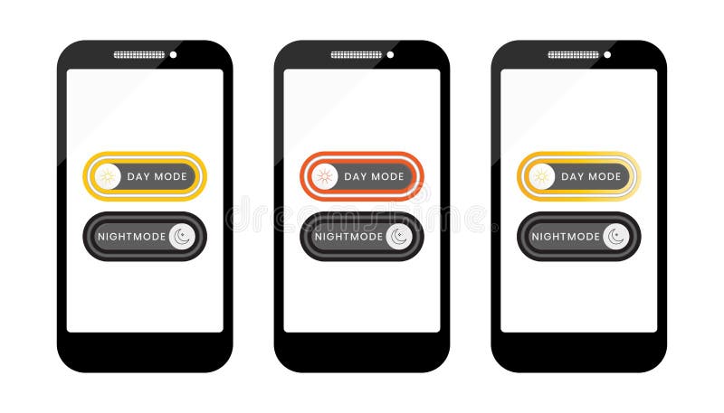 Dark Mode Icon or Day Mode. the Concept Switches To Dark or Night or ...