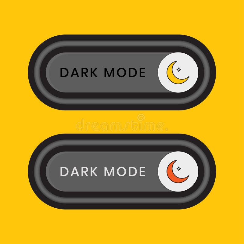 Dark Mode Icon or Day Mode. the Concept Switches To Dark or Night or ...