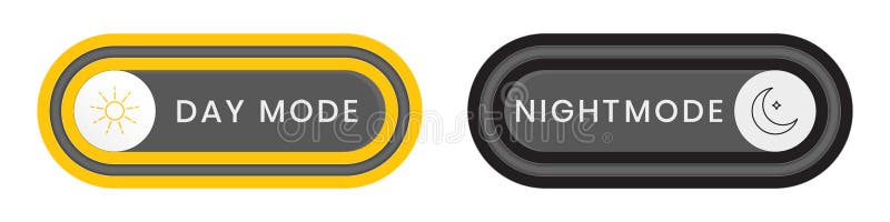 Dark Mode Icon or Day Mode. the Concept Switches To Dark or Night or ...