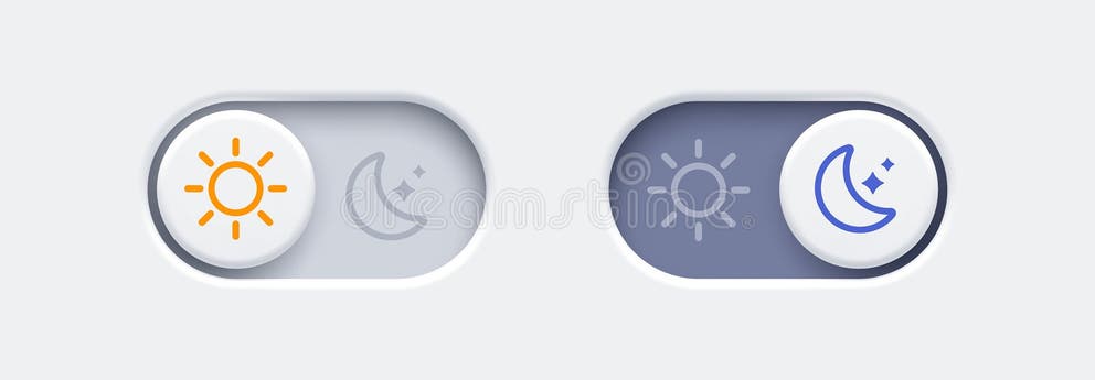 Night Mode Toggle Switch Stock Illustrations – 447 Night Mode Toggle ...
