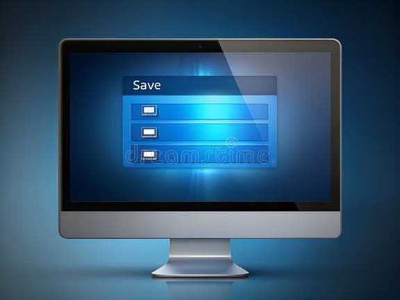 Dark Mode Software Interface with Prominent Save Option a Visual Guide ...