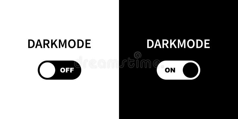 Dark Mode Switch Vector Illustration. Night Mode Slider Design Stock ... Dark Mode Switch Vector Illustration. Night Mode Slider Design Stock ...
